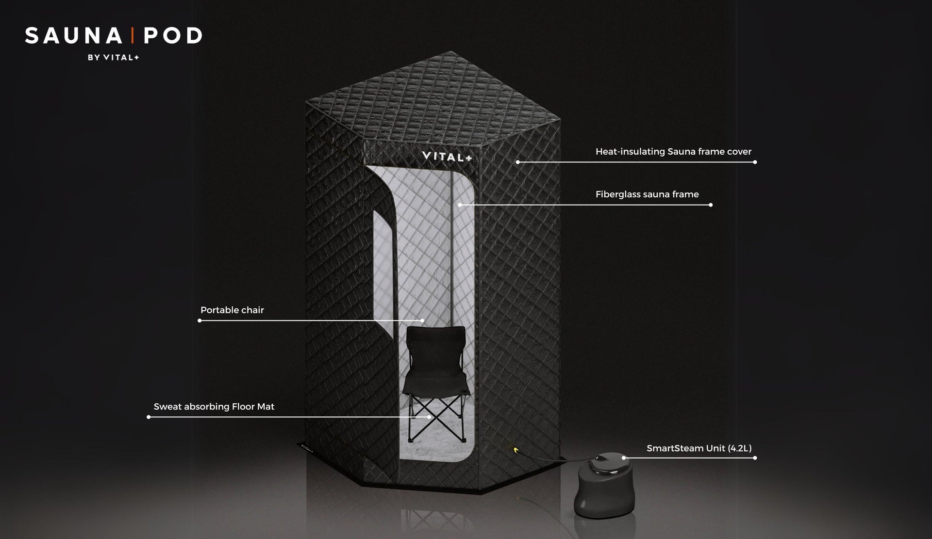 SaunaPod: The worlds #1 at-home portable sauna – VITAL+